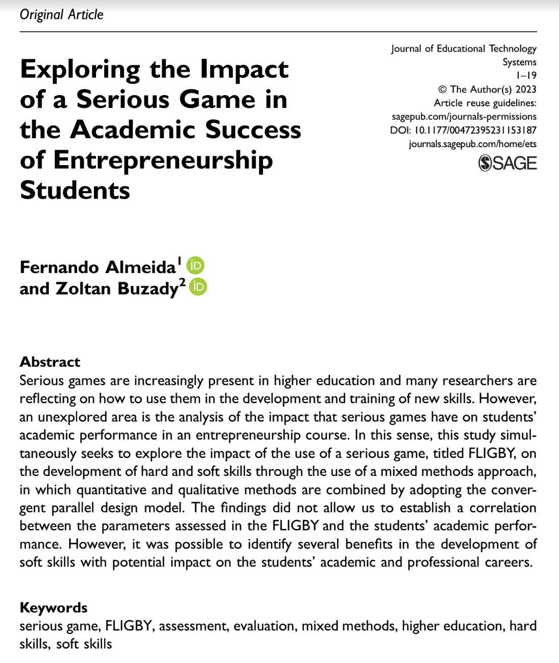 Exploring the Impact of a Serious Game in the Academic Success of ...
